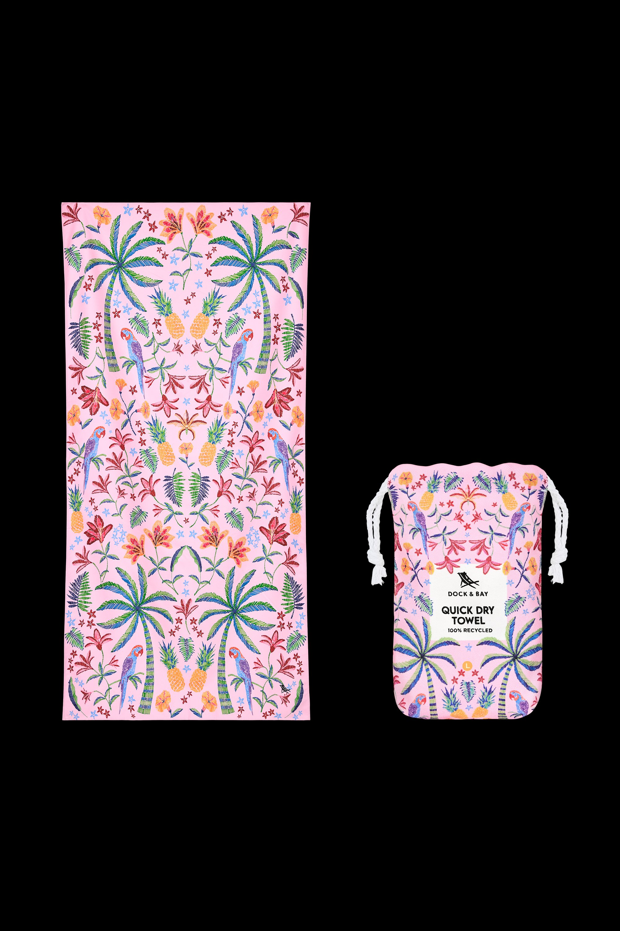 Pink Paradise Large Towel – South Moon Under