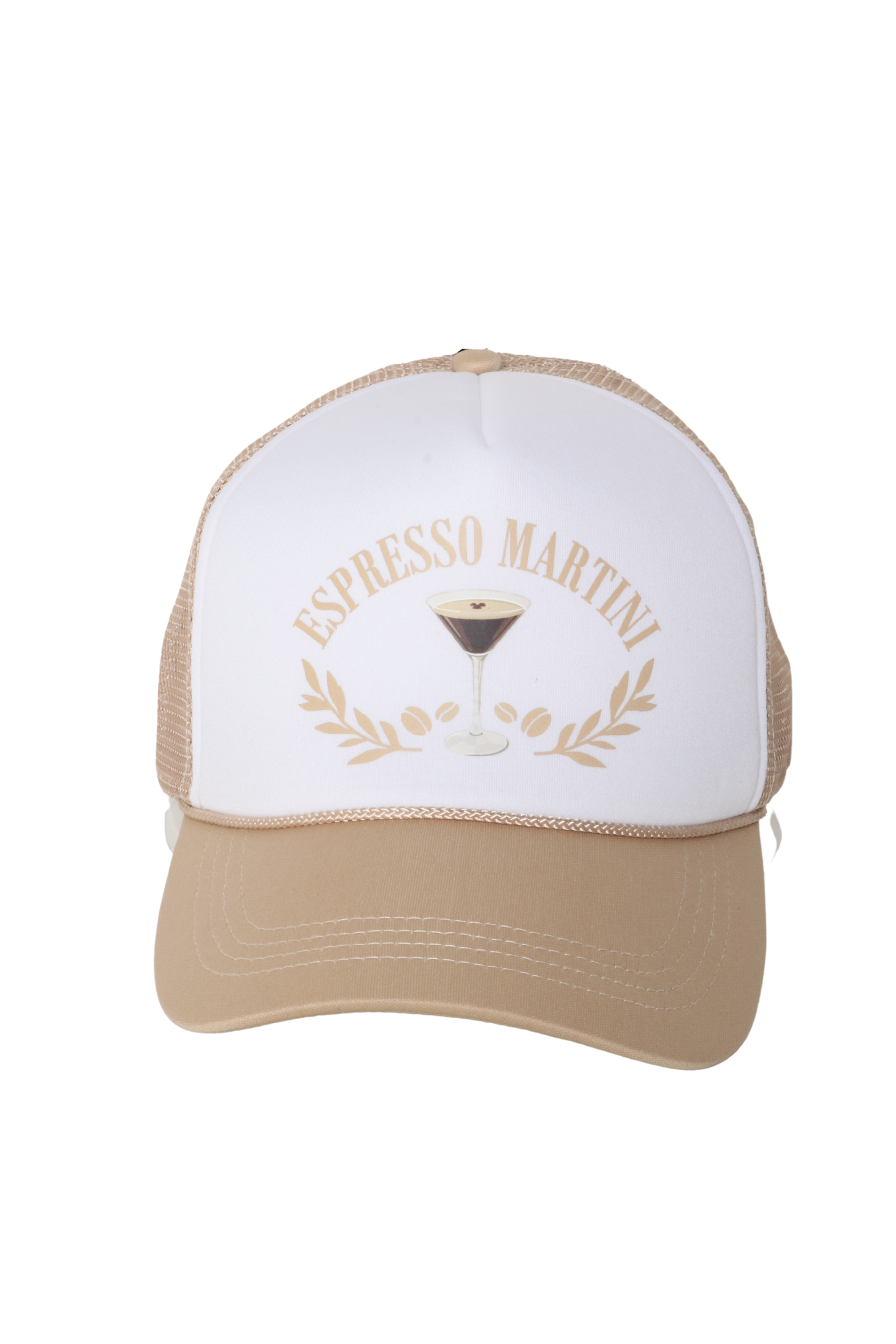 Espresso Martini Trucker Hat Beige – South Moon Under