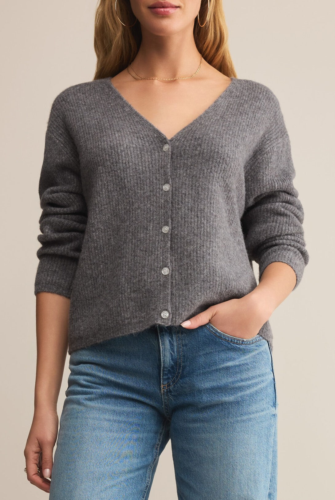 Emile Cardigan Biscuit – South Moon Under